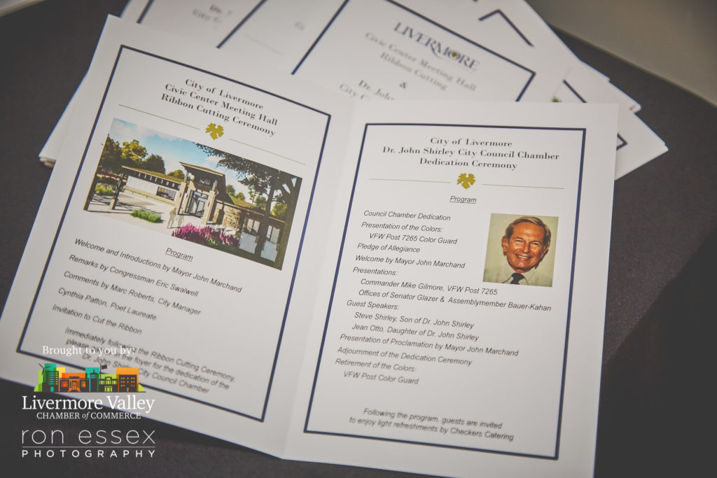 New Livermore City Council Chamber Dedicated to Former Mayor Dr. John ...